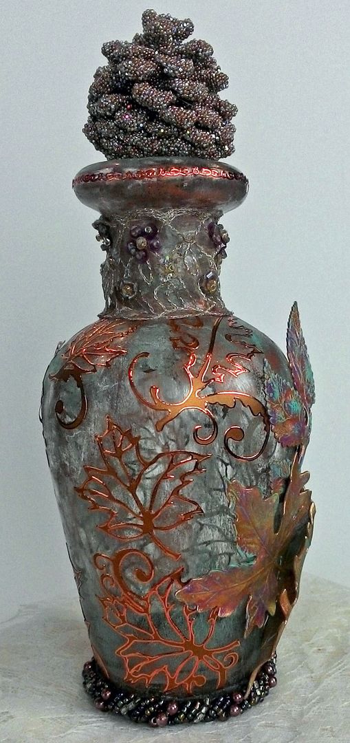 Artfully Musing: Fall Themed Altered Bottle
